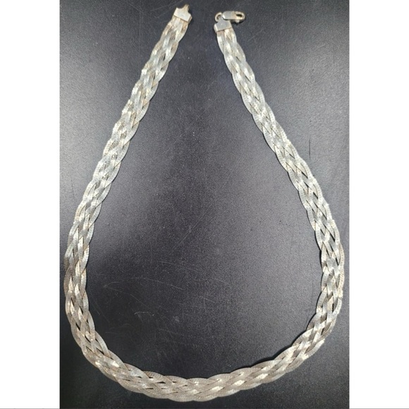 Jewelry | Just In Wide Multi Strand Braided Sterling Silver Chain ...